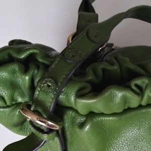 Sondra Roberts | Bags | Sandra Roberts Green Leather Purse | Poshmark